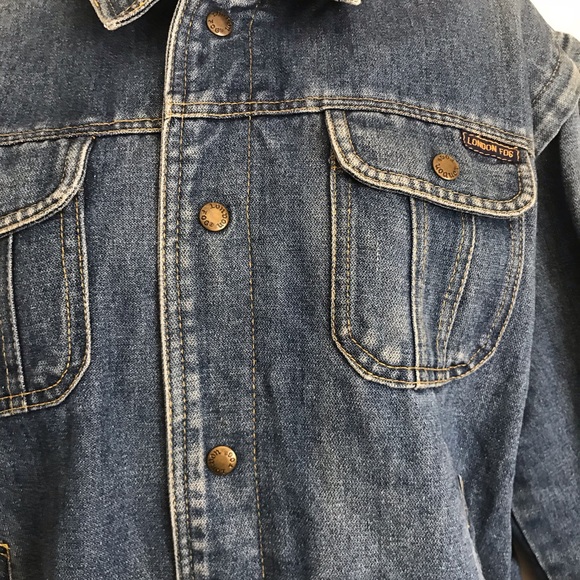 London Fog | Jackets & Coats | Vtg London Fog Turbo Jean Denim Snap ...